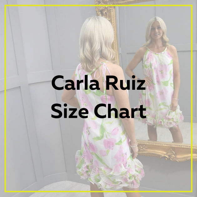 Carla Ruiz Size Chart | Carla Ruiz Size Guide | Style Boutique NI