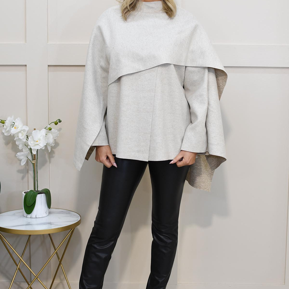Decollage Marl Cape Jacket| Style Boutique NI